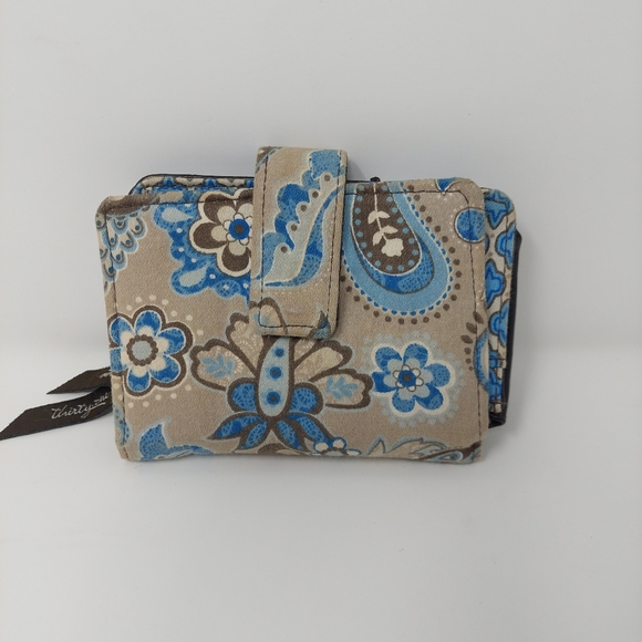 thirty-one | Bags | Thirty One Peacock Paisley Print Bifold Mini Boho ...